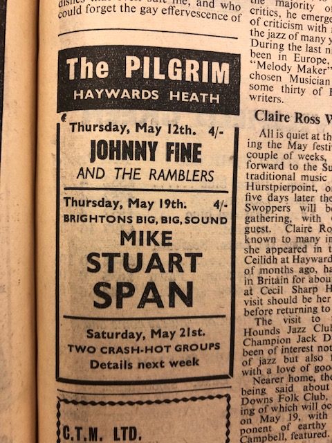 Mike Stuart Span gigs 1966-1968 | Garage Hangover