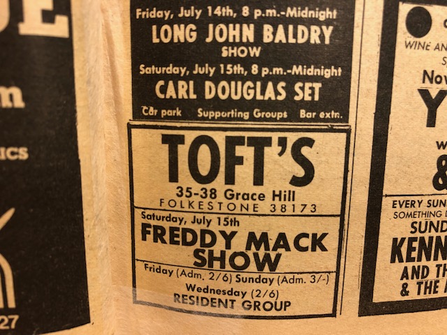 Toft’s, Folkestone, Kent | Garage Hangover