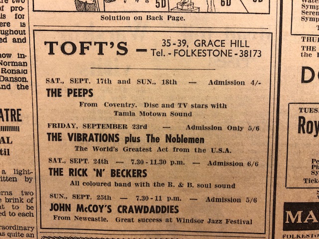 Toft’s, Folkestone, Kent | Garage Hangover