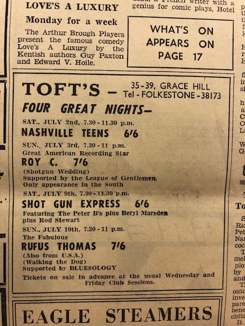 Toft’s, Folkestone, Kent | Garage Hangover