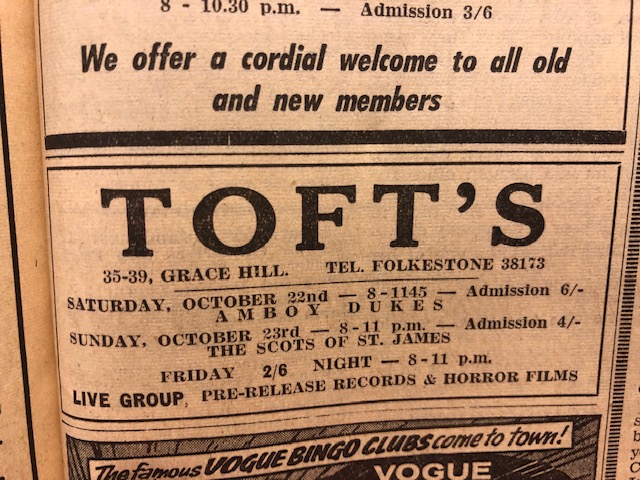 Toft’s, Folkestone, Kent | Garage Hangover
