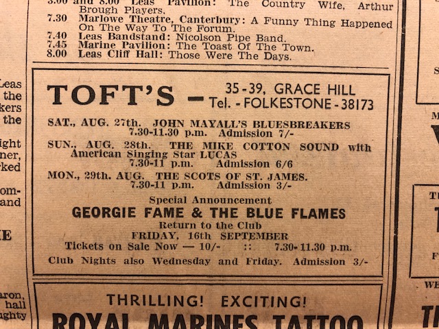Toft’s, Folkestone, Kent | Garage Hangover