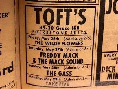 Toft’s, Folkestone, Kent | Garage Hangover
