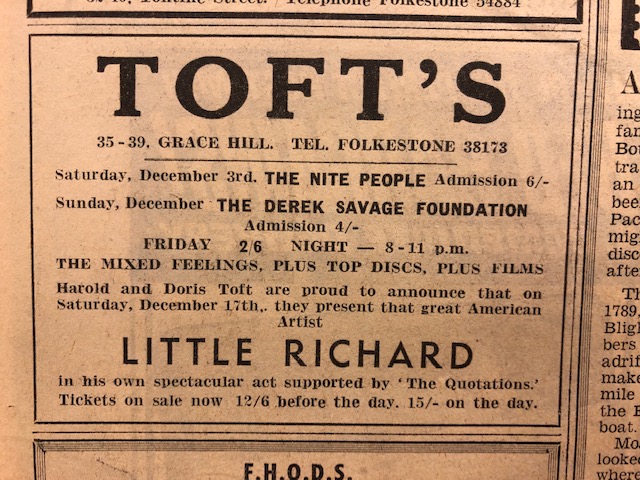 Toft’s, Folkestone, Kent | Garage Hangover