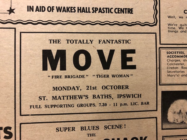 The Move gigs 1966-1970 | Garage Hangover