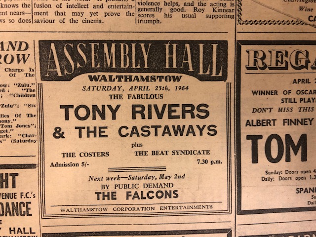 Tony Rivers & The Castaways gigs 1963-1968 | Garage Hangover