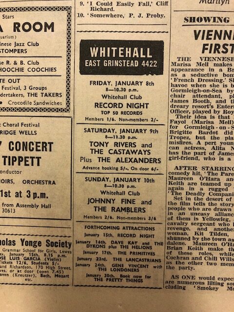 Tony Rivers & The Castaways gigs 1963-1968 | Garage Hangover