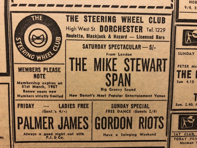 Mike Stuart Span gigs 1966-1968 | Garage Hangover